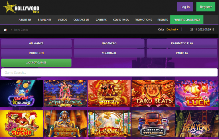 Spina Zonke Login and Play Slots on Hollywoodbets - The Gambler