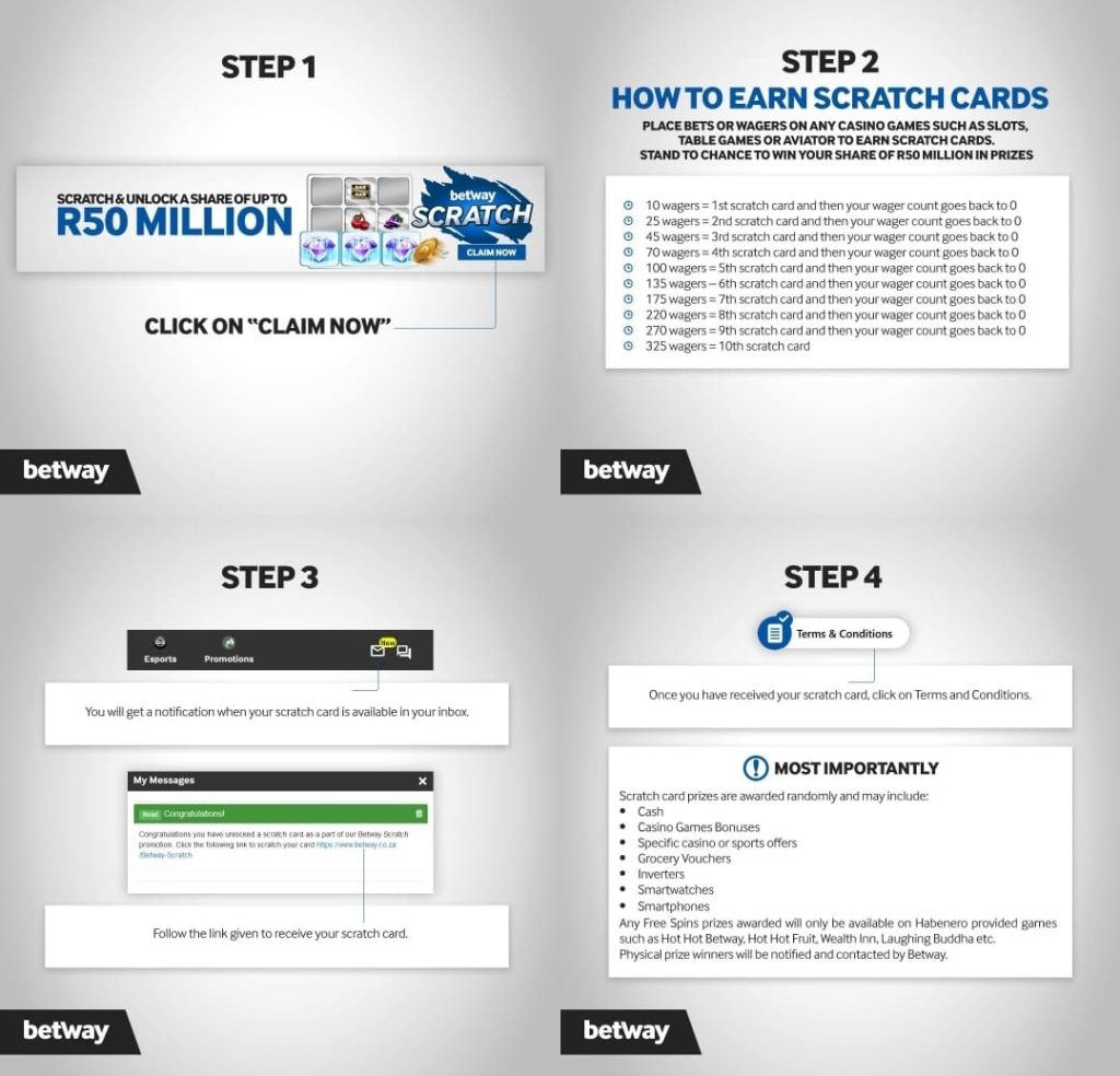 Betway Scratch & Win Promotion - Scratch Your Way To A Share of R50 ...