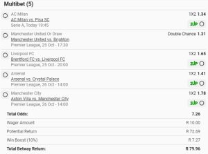 Betway Soccer Betting Codes and Tips For Today - The Gambler