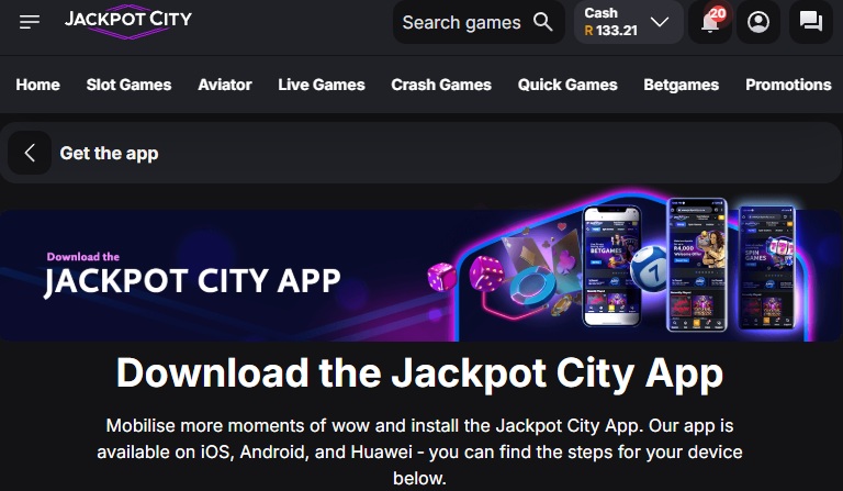 Jackpot City App : How to Download, Login, and Start Playing - The Gambler